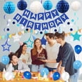 Blue Birthday Party Decorations, 41-Piece Set with Banner, Balloons ...