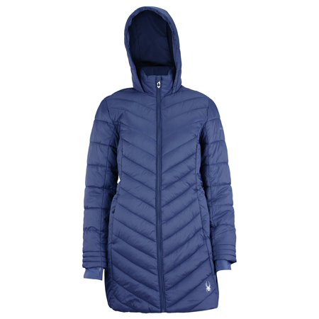Spyder Women's Boundless Long Puffer Coat, Abyss Small | Walmart Canada