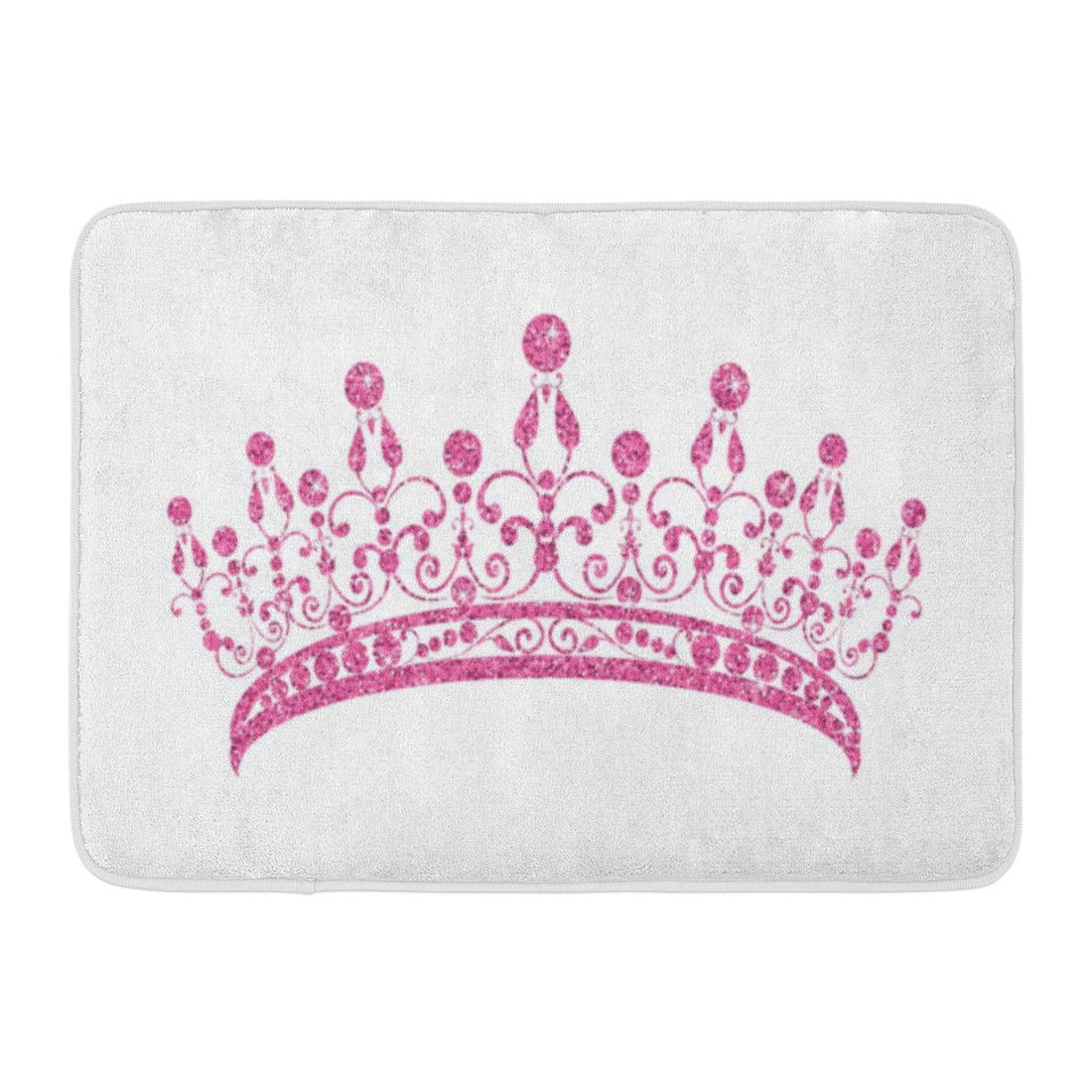 GODPOK Celebration Award Glittering Diadem Pink Tiara White Bride Crown ...