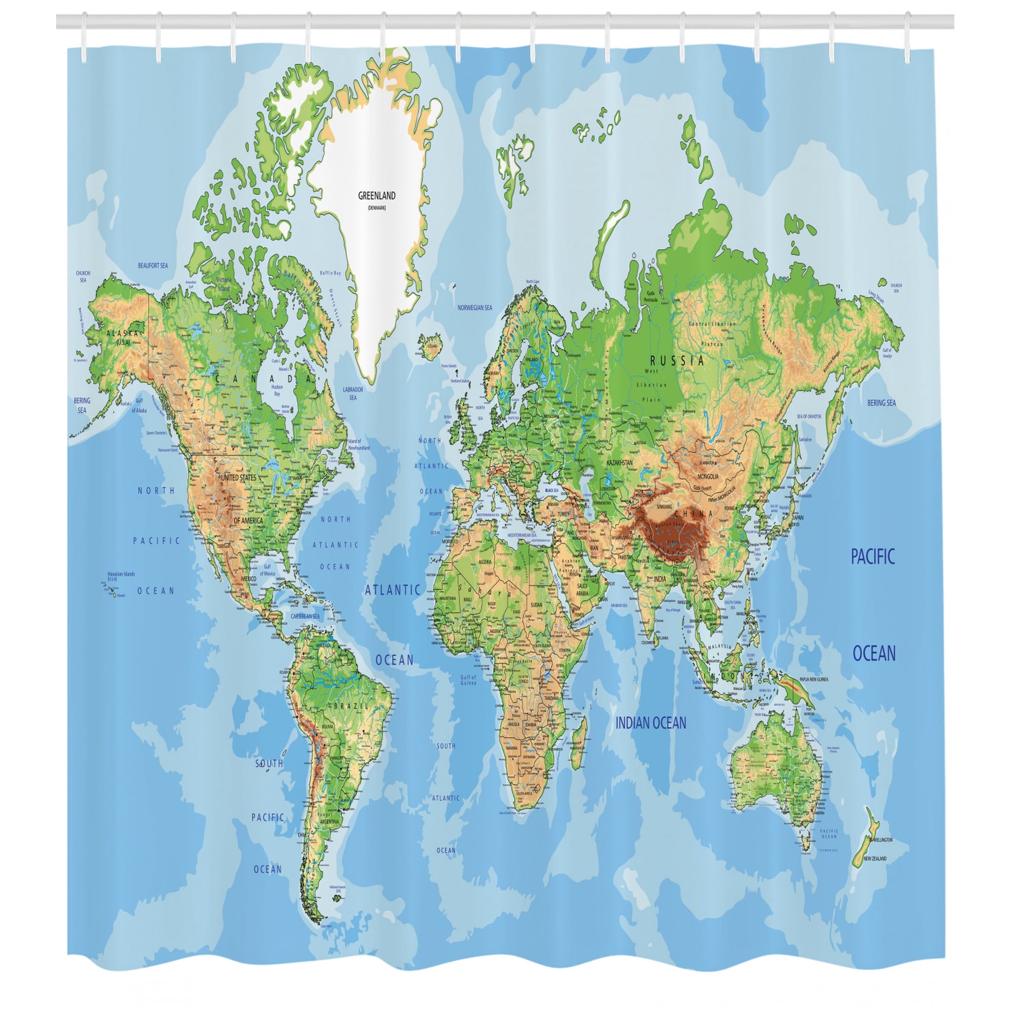 World Map Continents And Countries