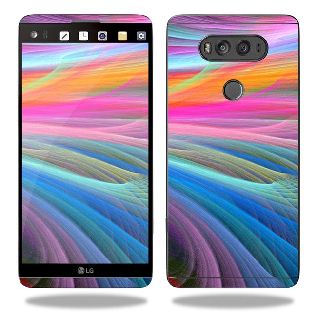 MightySkins LGV20-Rainbow Waves Skin for LG V20 Sticker Wrap Cover ...