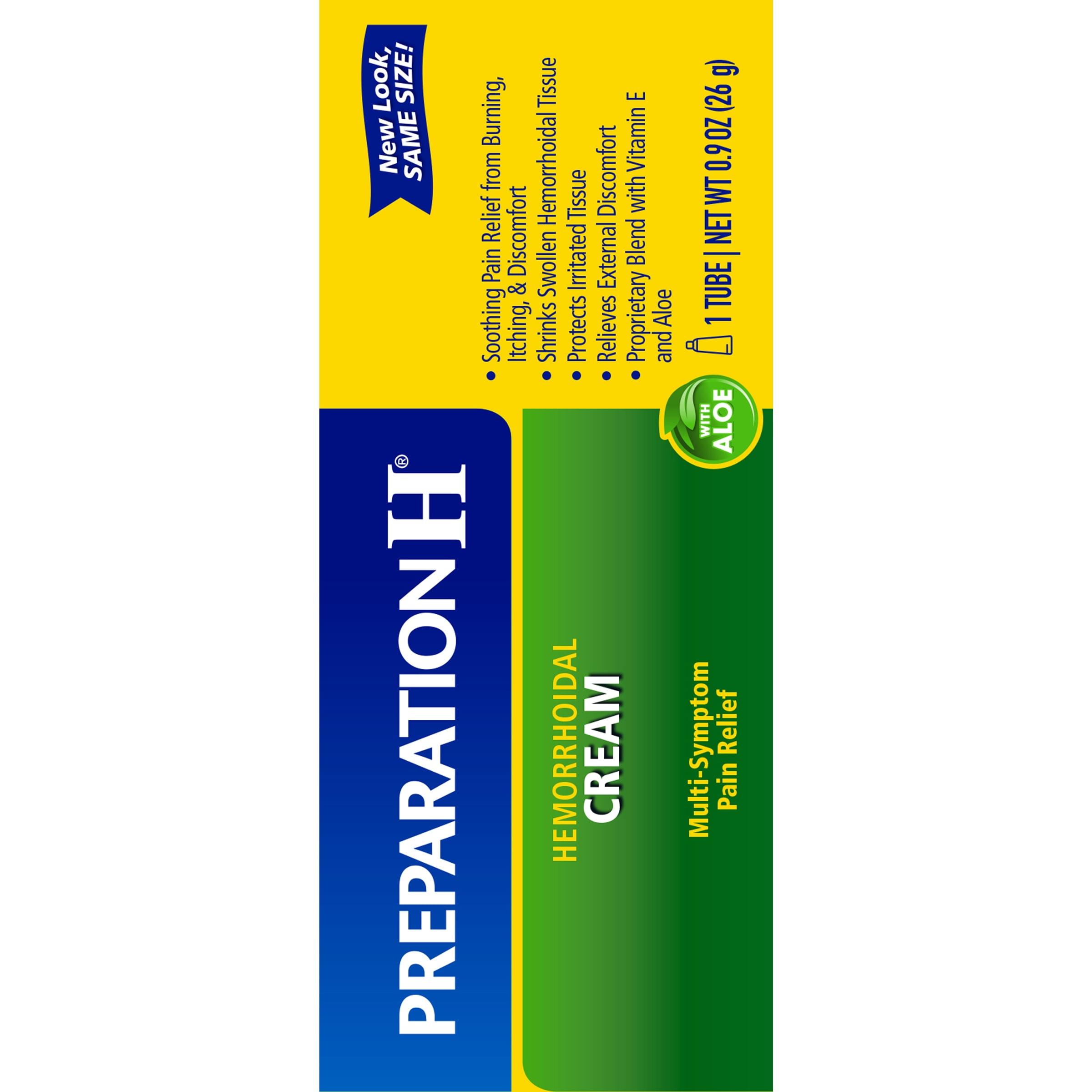 Preparation H Maximum Strength Hemorrhoid Cream With Aloe for Soothing ...