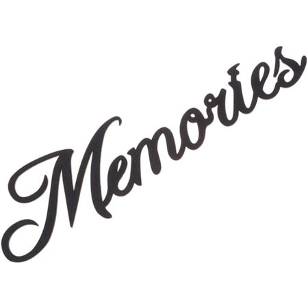 Memories Cutout Signs Wooden Memories Script Word Sculpture Sign DIY ...