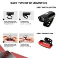 BX-300 Night Riding Rechargeable USB Bicycle Headlight with Front and ...