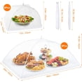8 Pack 2 Size Mesh Food Covers for Outside, 2 Jumbo and 6 Large Cake ...