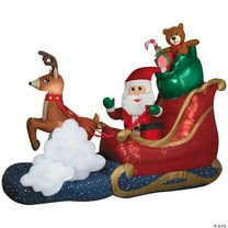 Rudolph the Red Nosed Reindeer Christmas Airblown Inflatable Misfit ...