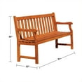 5-Ft Outdoor Wood Garden Bench - Classic - Walmart.com