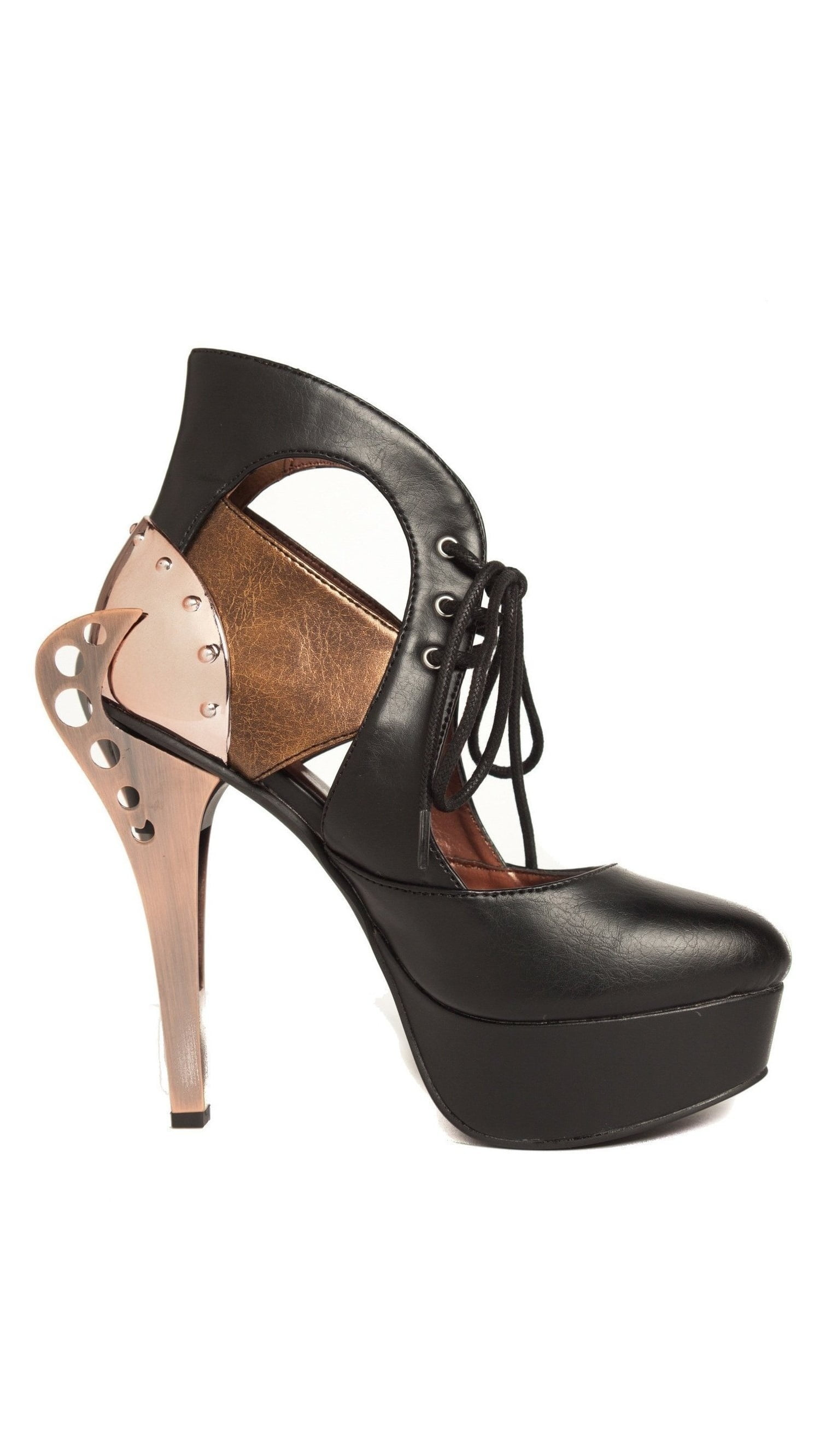 Hades Shoes H-ASMARA 1 platform two toned sandals 10 / Black - Walmart.com