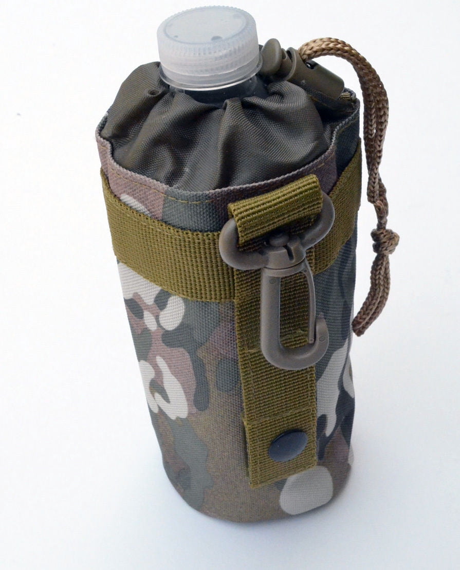 MOLLE Water Bottle Carrier Pouch Add-on for Tactical Duty Back pack ...