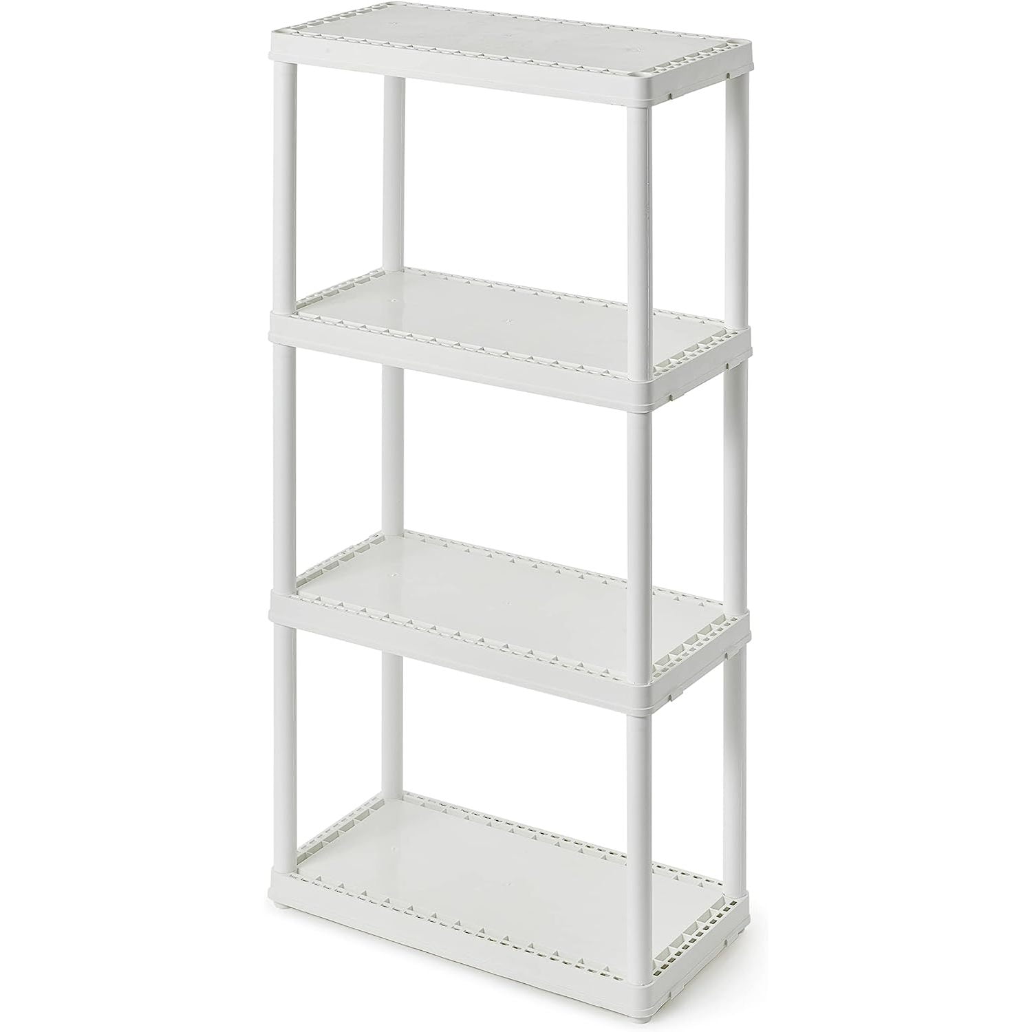 Bilot 4 Shelf Fixed Height Solid Light Duty Storage Unit 24 x 12 x 48 ...