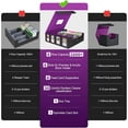 Trading Card Storage Box - 3200+ MTG Deck Box with Commander Display ...
