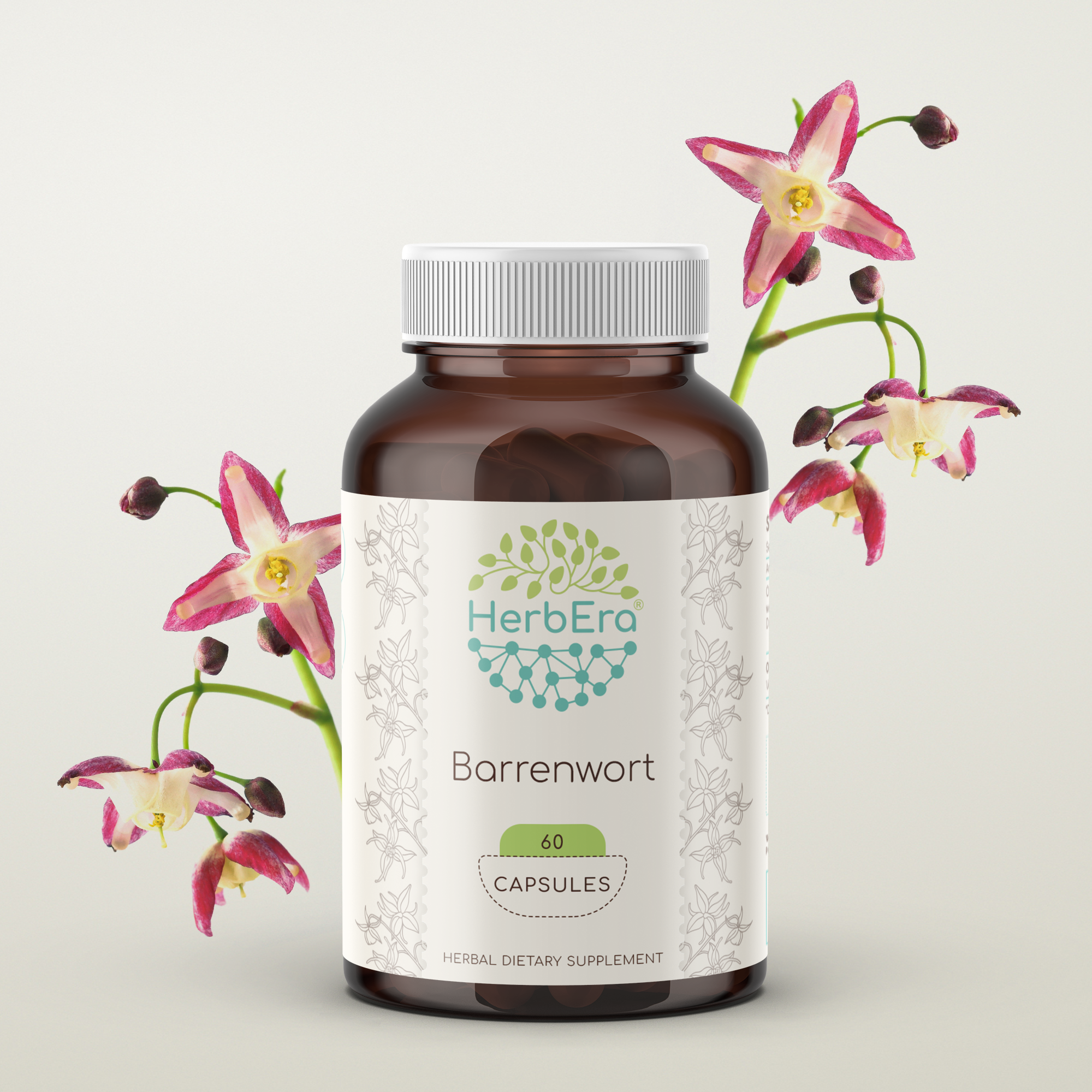 Barrenwort 60 Capsules, 500 mg, Organic Barrenwort (Epimedium ...