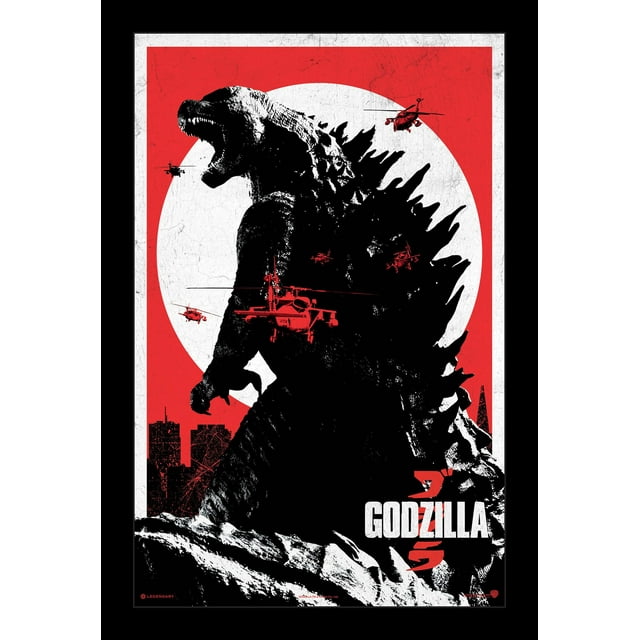 GODZILLA - 11x17 Framed Movie Poster - Walmart.com