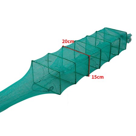 thinsony Fishing Folding Mesh Cage Foldable Cages Fishing Net Fish ...