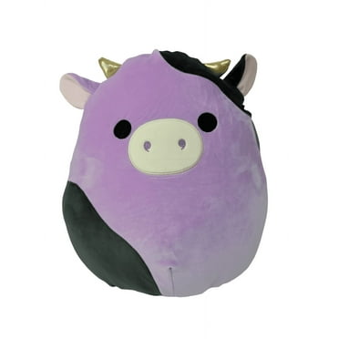 Kellytoy Official Squishmallows Fuzzy 24 inch Ingrid the Purple Cow ...
