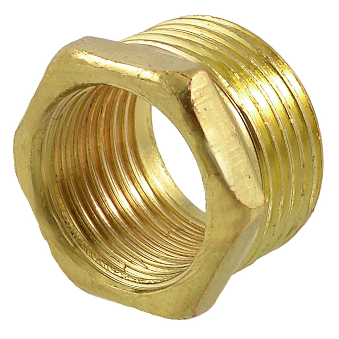 Unique Bargains Female to Male Thread Brass Tone Threaded Fitting ...