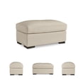 Signature Design by Ashley Treasure Trove Leather Match Ottoman ...