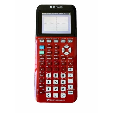 TI-84 Plus CE High-Resolution Full-Color Backlit Display Graphing ...