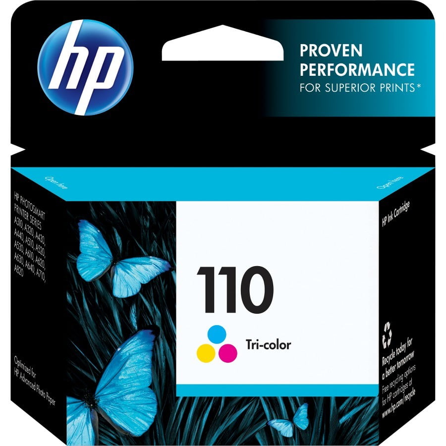 HP 110 Original Ink Cartridge - Tri-color - Inkjet - Standard Yield ...
