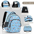 ALAZA Cartoon Airplanes School Backpack Elementary Bag Student Bookbag ...