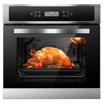Magic Chef Kitchen Single Electric Wall Oven MCSWOE24S, 24in, 2.2 Cu ft ...