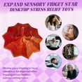 BESTSKY Large Sensory Fidget Star 7" Laser Red-Gold,3D Printed Fidgets ...