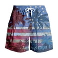 Bainana Mens Swim Trunks American Flag Patriotic Swim Shorts July 4Th ...