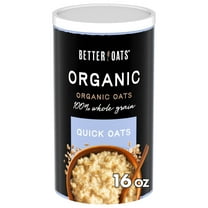 Better Oats Quick Organic Cooking Oats, Rolled Overnight, USDA ...
