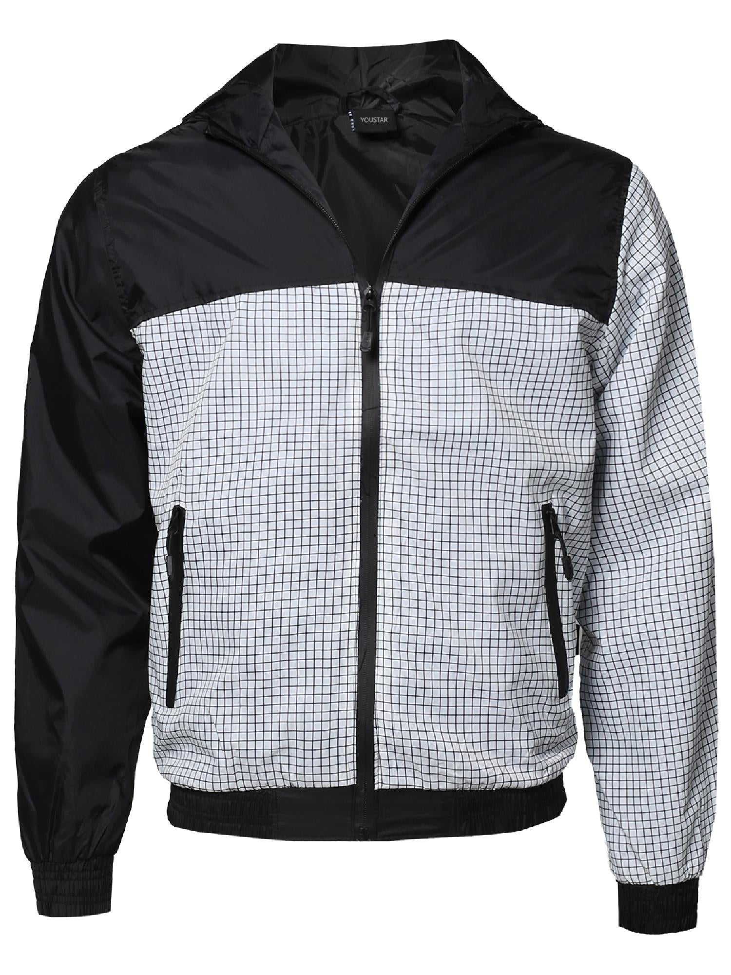 FashionOutfit Men's Lightweight Hooded Waterproof Windbreaker Jacket ...