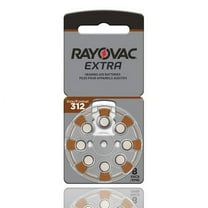 Rayovac Extra Hearing Aid Batteries, Powerful Zinc Size 312, 80 Total ...