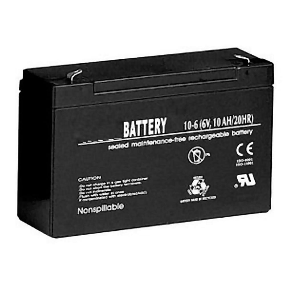 General 06100 - 6 volt 10Ah Sealed Lead Acid Rechargeable Battery ...