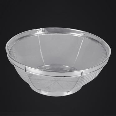 Walbest Stainless Steel Rice Sieve Bowl, Fine Mesh Strainer, Large ...