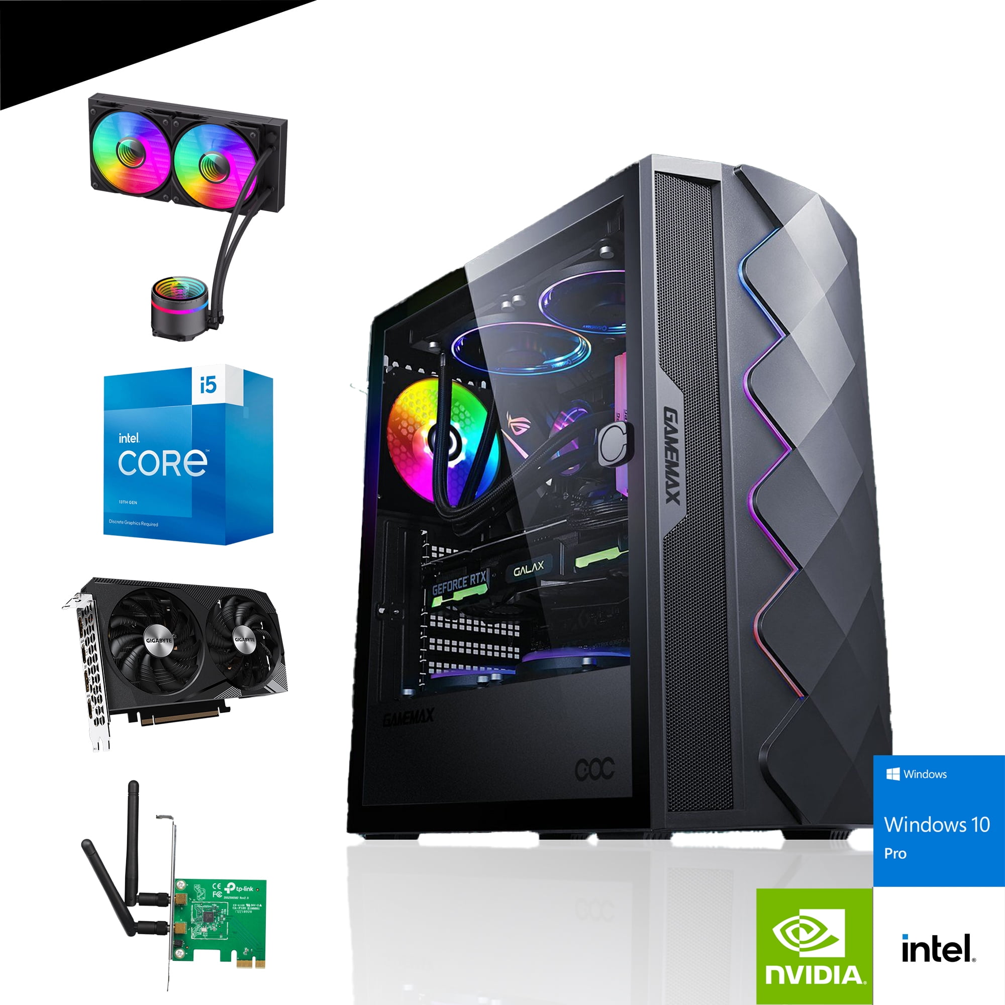 Computador Gamer : Core I5-13400F-B760-64Gb Ddr5-1Tb-3060-Wi | Knasta Chile