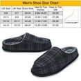 Men's Memory Foam House Slippers - Cozy, Fuzzy Bedroom Slip-on Loafer ...