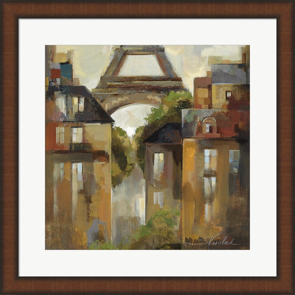 Paris Late Summer by Silvia Vassileva, Framed Wall Art, 19.75W x 19.75H ...