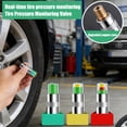Car Tire Pressure Monitor Valve Stem Caps,Sensor Indicator 3 Color Eye ...