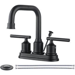 KOHLER Cursiva 4 in. Centerset 2-Handle Bathroom Faucet in Matte Black - Walmart.com