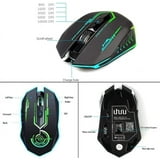 UHURU Wireless Gaming Mouse with Side Buttons, USB Rechargeable, Up to ...