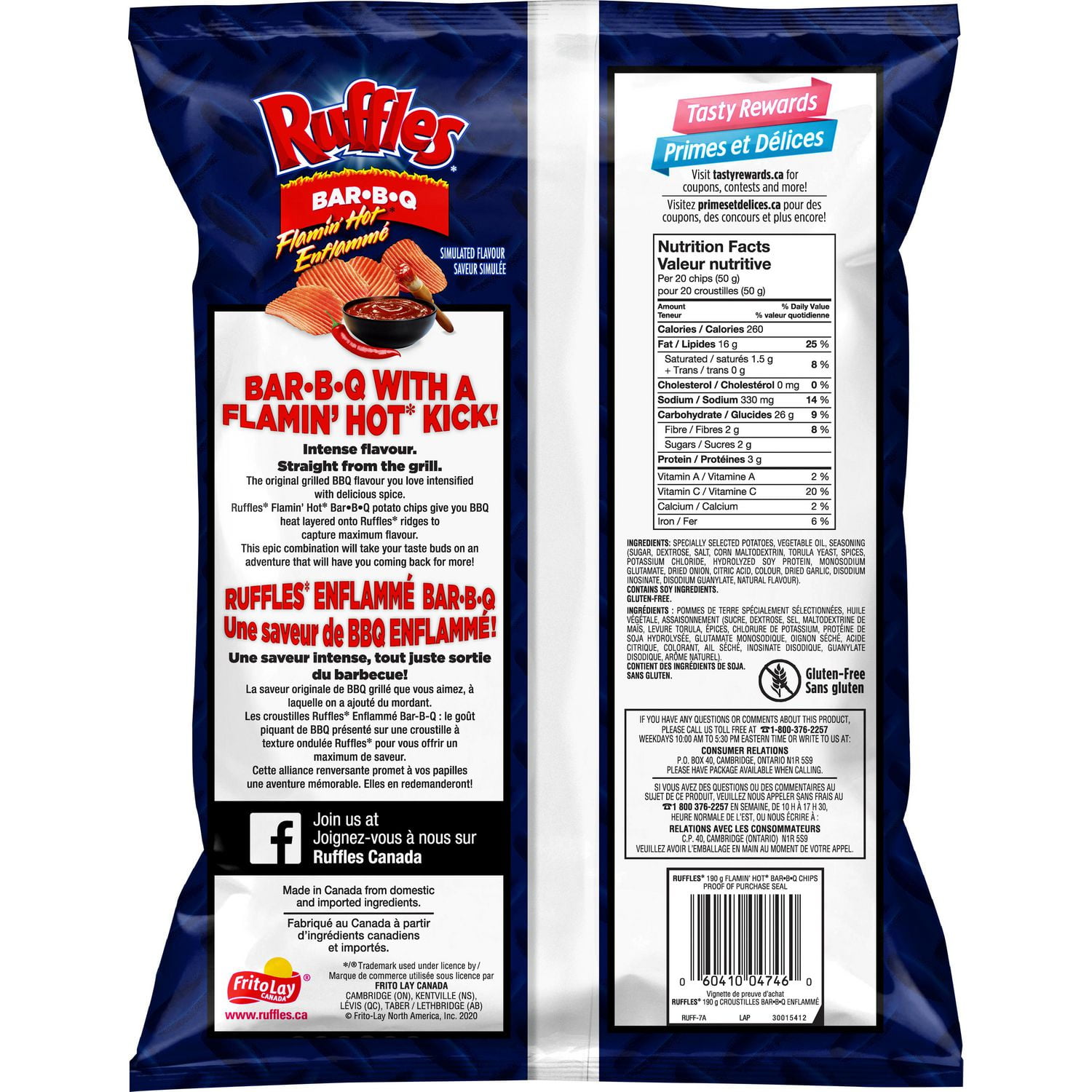 Ruffles Flamin' Hot Bar-B-Q Potato Chips | atelier-yuwa.ciao.jp