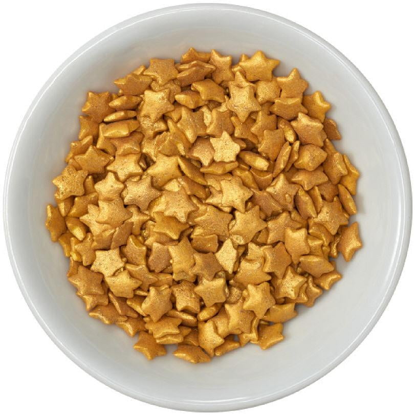 Gold Star Edible Sequin Confetti Sprinkles Quins for Cakes and Cupcakes ...