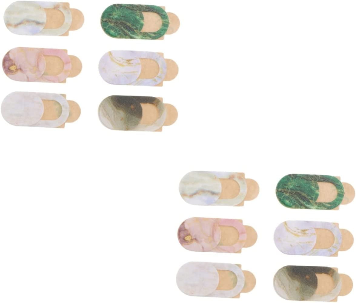 12 pcs Phone Mixed Slider Lens Blocker Marble Pattern Protector Webcam ...