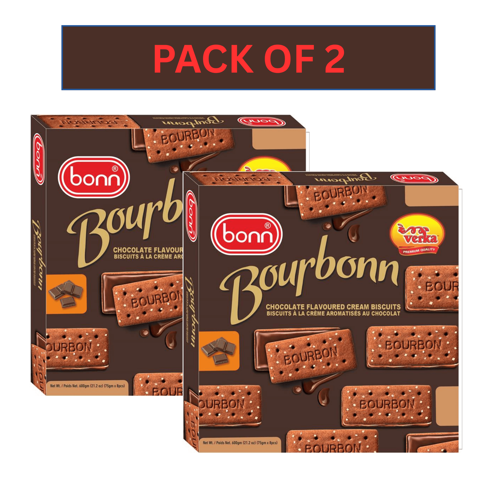 Click here for Bonn Bourbon Biscuits  600g  Pack Of 2 1200g prices