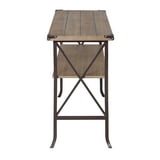 Convenience Concepts Brookline Console Table, Driftwood/Brown Frame - Walmart.com