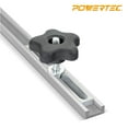 POWERTEC Miter Slot Hardware Kit (Slot Bars, Brass Star Knobs, Screws ...