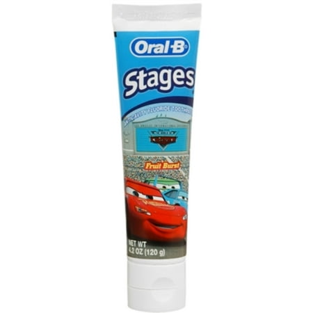 Oral-B Stages The World of Cars Toothpaste Fruit Burst 4.20 oz (Pack of ...