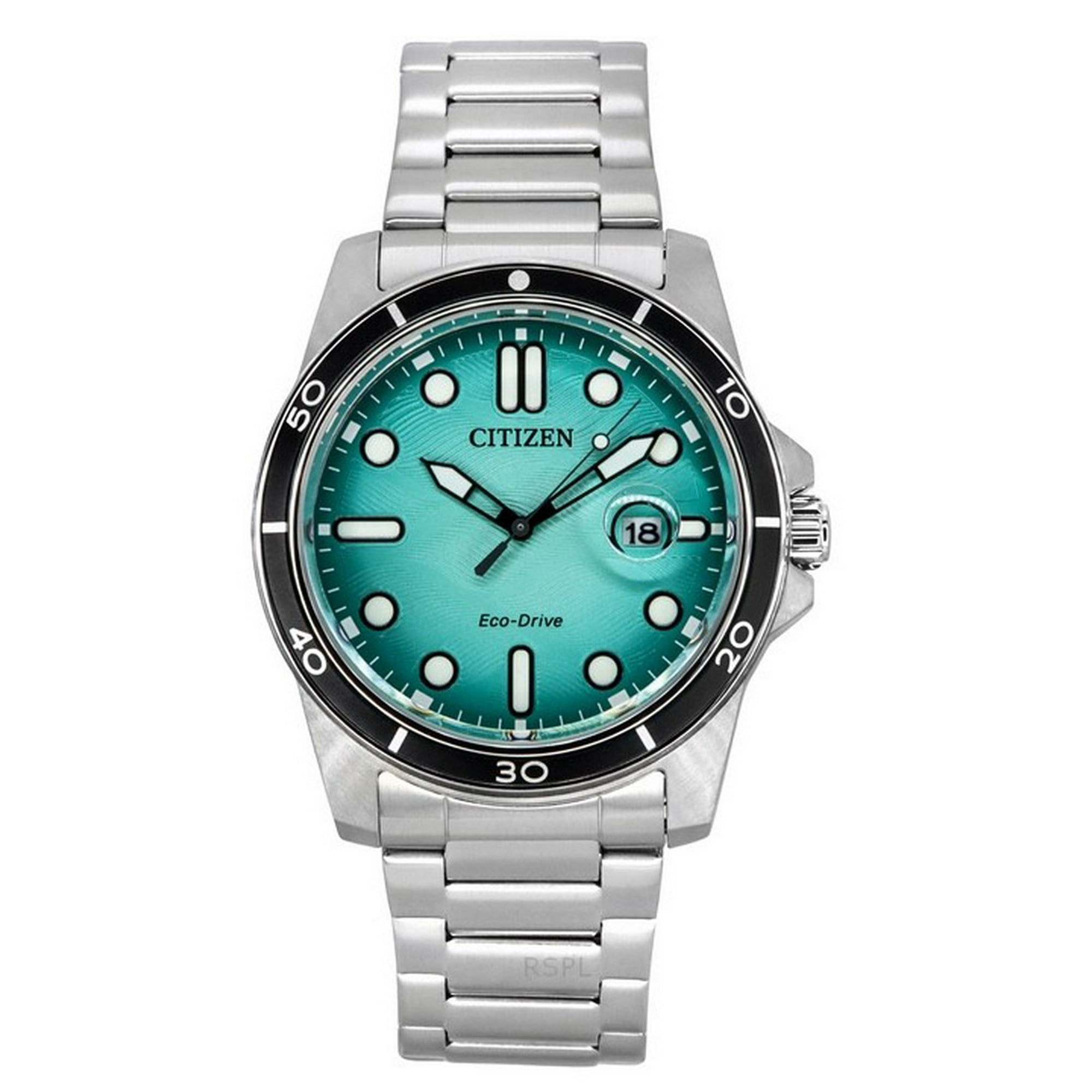 Click here for Citizen Marine Eco-Drive Stainless Steel Turquoise... prices
