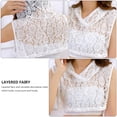1Pc White Lace Detachable Fake Collar with Hat Creative Clothes ...