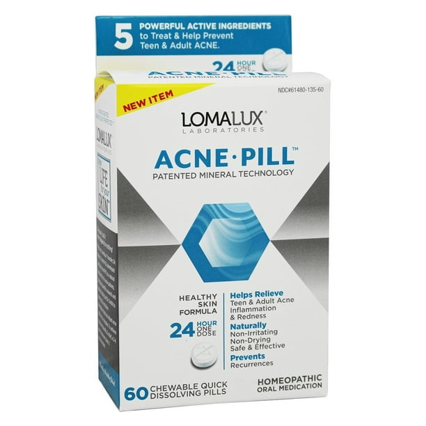 Loma Lux Acne Pill, Dermatologist Developed All Natural Minerals Clear ...