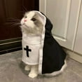 Pet Costume Nun Style Contrast Color Dress Up Cosplay Halloween Dog ...
