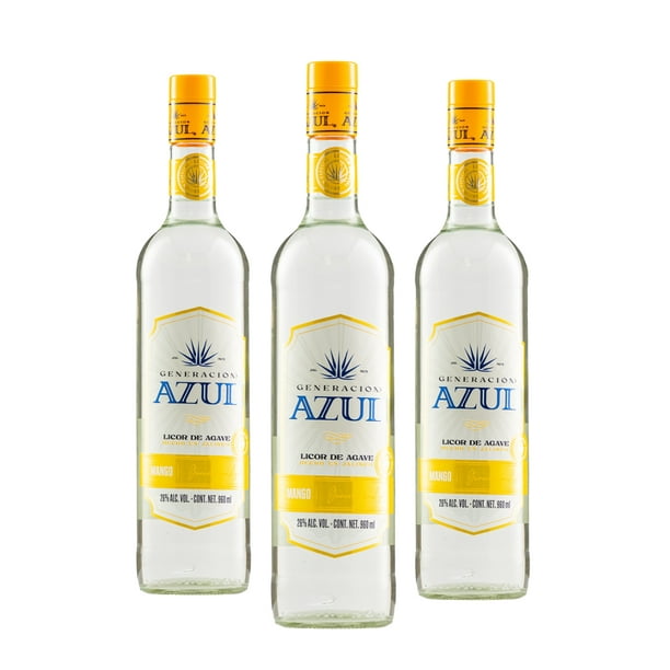 Tripack Licor de Agave Generación Azul Mango 960 Ml Generación Azul ...